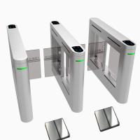China Pedestrian Swing Gate ESD Turnstiles RS232/485 Communication Turnstile Biometric Access Control for sale