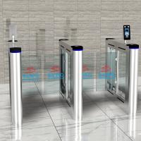 China Pedestrian Swing Barrier Gate Biometric Access Control Turnstiles Security System for sale