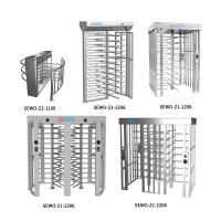 China SEWO Full Height Turnstile Gate 1500x1500x2200mm Security Access Control with 45 People/Minute Capacity for sale