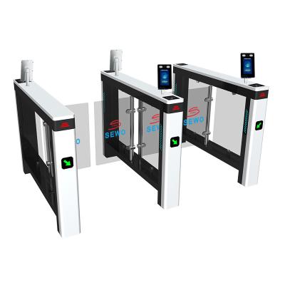 China School Campus Security Swing Gate Turnstile 1100mm Width 45 People/Min Anti-Tailgating for sale