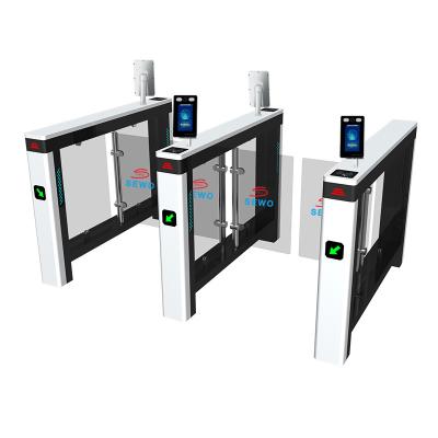 China SEWO-B6-200 Heavy Duty Swing Gate Turnstile 1400×160×1000mm 45 People/Minute Access Control for sale