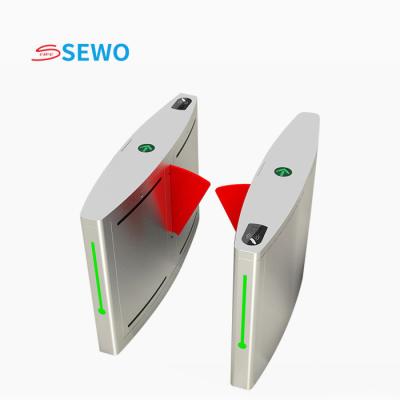 China Smart Building Security Flap Barrier Gates with Easy Installation Maintenance Indoor Working Environment for sale
