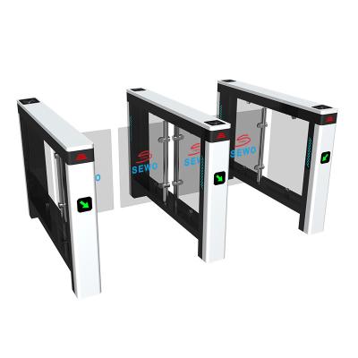 China SUS304 Stainless Steel Swing Gate Turnstile 1100mm Passing Width for Secure Access Control for sale