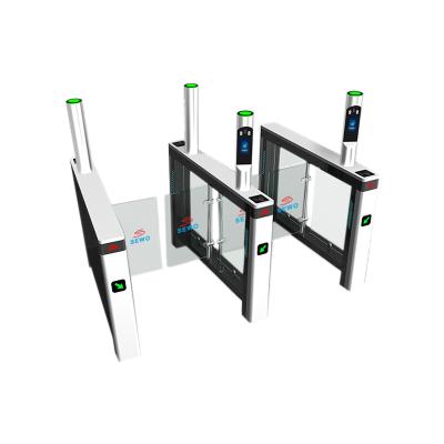 China Swing Gate Turnstile with RFID Reader 1400mm Stainless Steel Access Control for sale
