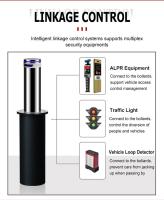 China K6 Crash-Rated Hydraulic Bollard 219mm Diameter with 4s Rise Time - Automatic Security Barrier for Parking Access Control for sale