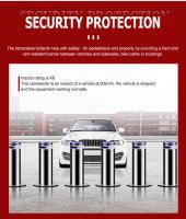 China K6 Crash-Rated Hydraulic Bollard 219mm Diameter with 4s Rise Time - Automatic Security Barrier for Parking Access Control for sale
