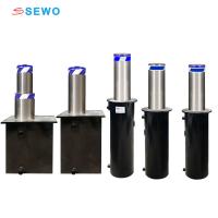 China SEWO Automatic Hydraulic Retractable Bollard 219mm Diameter K6 Impact Rated for High-Security Access Control for sale