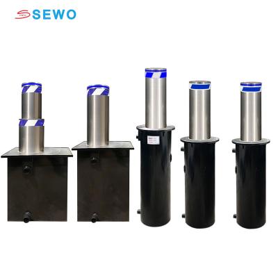 China SEWO Automatic Hydraulic Retractable Bollard 219mm Diameter K6 Impact Rated for High-Security Access Control for sale
