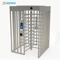 China SEWO-DM207 Full Height Turnstile Gate 2200mm Height 45 People/Minute Access Control Security System for sale