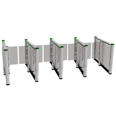 China High Speed Glass Swing Gate Biometric Access Control Turnstile 45 People/min AC220V for sale