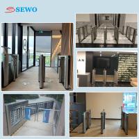 China TCP/IP/R485 Communication Outdoor Turnstile Security Gate with Card Reader and Ticket Scanner for sale
