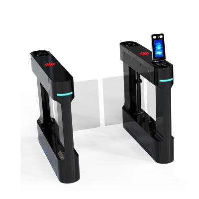 China Facial Recognition Swing Turnstile Gate 304 Stainless Steel 1200mm RFID Fingerprint QR Code Access Control for sale