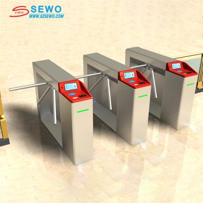 China SEWO S1-280 RFID Tripod Turnstile Gate with 550mm Passage Width and 45 People/Minute Speed for sale