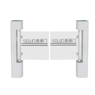 China 304 Stainless Steel Speed Gate Turnstile with Card Reader 45PPM for sale