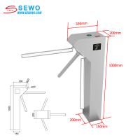 China 304 Stainless Steel Tripod Turnstile Gate with QR Code Scanner for sale