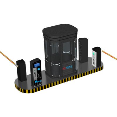 China SEWO Vehicle Access Control Barrier Gate with Smart Parking Payment Station 455x300x1360mm Steel Tempered Glass for sale