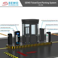 China SEWO Automatic Parking Ticket System Offline Operation Steel Tempered Glass 455x300x1360mm for sale