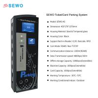 China SEWO Automatic Parking Ticket System Offline Operation Steel Tempered Glass 455x300x1360mm for sale