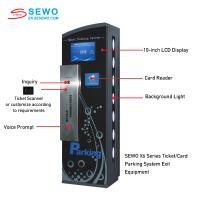 China SEWO Automatic Parking Ticket System Offline Operation Steel Tempered Glass 455x300x1360mm for sale