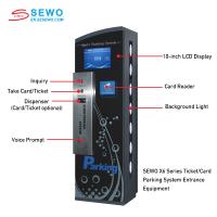 China SEWO Automatic Parking Ticket System Offline Operation Steel Tempered Glass 455x300x1360mm for sale