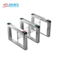 China 201 Stainless Steel Swing Gate Turnstile 600-1050mm Arm 20-60 People/Min Access Control for sale