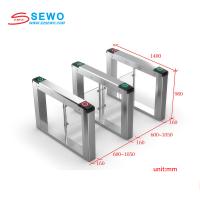 China 201 Stainless Steel Swing Gate Turnstile AC220V 600-1050mm Arm Length Access Control for sale