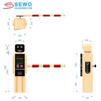 China SEWO 3MP HD LPR Camera Boom Barrier Gate 340x380x1500mm Steel Tempered Glass Housing for ALPR Parking System for sale