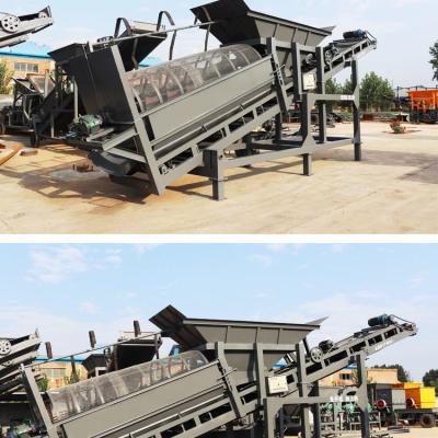 China 2.2kw Gold Trommel Screen / Roller Screen Ore Mining Screening Equipment for sale