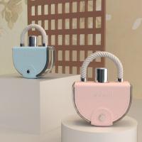 China 100ml Glass Perfume Bottles Handbag Shaped Leather Rope Handle Spray Empty for sale