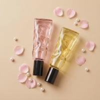 China 10ml Glass Roll on Bottles Wave Shape Empty Roller Ball Plastic Cap Perfume Oil for sale
