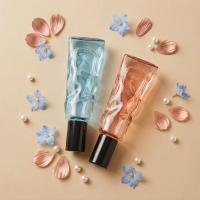 China 10ml Glass Roll on Bottles Wave Shape Empty Roller Ball Plastic Cap Perfume Oil for sale
