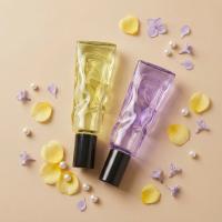 China 10ml Glass Roll on Bottles Wave Shape Empty Roller Ball Plastic Cap Perfume Oil for sale