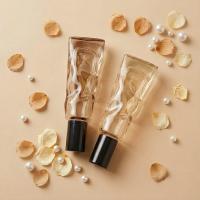 China 10ml Glass Roll on Bottles Wave Shape Empty Roller Ball Plastic Cap Perfume Oil for sale