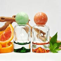 China 50ml Glass Perfume Bottle Empty Round Cap Cylinder Spray Crimp Neck for sale