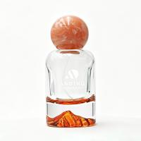 China 50ml Glass Perfume Bottle Empty Round Cap Cylinder Spray Crimp Neck for sale