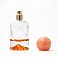 China 50ml Glass Perfume Bottle Empty Round Cap Cylinder Spray Crimp Neck for sale