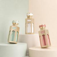 China 100ml Glass Perfume Bottle Unique Hexagon Zamac Magnet Cap Empty Spray Crimp Neck for sale