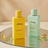 China Empty Perfume Bottles Rectangle Glass 100ml Cylinder Magnetic Cap Crimp Neck for sale