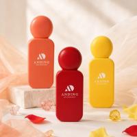 China 30ml 50ml 100ml Glass Perfume Bottles Rectangle Empty Frosted Round Cap Spray for sale