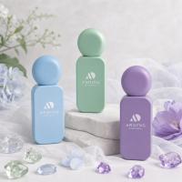 China 30ml 50ml 100ml Glass Perfume Bottles Rectangle Empty Frosted Round Cap Spray for sale