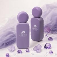 China 30ml 50ml 100ml Glass Perfume Bottles Rectangle Empty Frosted Round Cap Spray for sale
