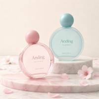 China 100ml Glass Perfume Bottles Round Empty Ball Cap Spray Crimp Neck for sale