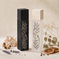 China 100ml Glass Perfume Bottles Frosted Gradient Rectangle Spray Wholesale Custom for sale