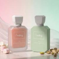 China 100ml Glass Perfume Bottles Empty Octagon Shape Acrylic Cap Crimp Neck Spray for sale