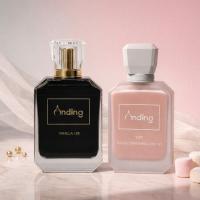 China 100ml Glass Perfume Bottles Empty Octagon Shape Acrylic Cap Crimp Neck Spray for sale