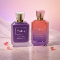 China 100ml Glass Perfume Bottles Empty Octagon Shape Acrylic Cap Crimp Neck Spray for sale