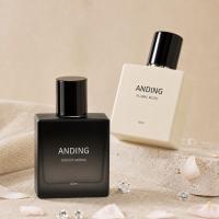 China Perfume Bottle 50ml 100ml Square Glass Magnetic Cap Crimp Neck Empty Spray for sale