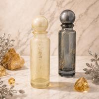 China Anding Stock 80 ml Round Cap Custom Printing Elegant Premium Spray Luxury Cylinder Glass Empty Perfume Bottle 80ml for sale