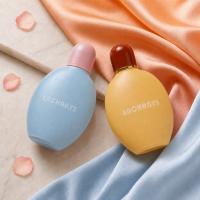 China 120ml Glass Perfume Bottles Oval Shape Empty Dome Cap Spray Crimp Neck for sale