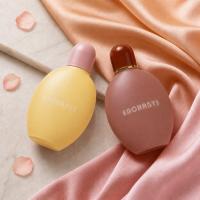 China 120ml Glass Perfume Bottles Oval Shape Empty Dome Cap Spray Crimp Neck for sale
